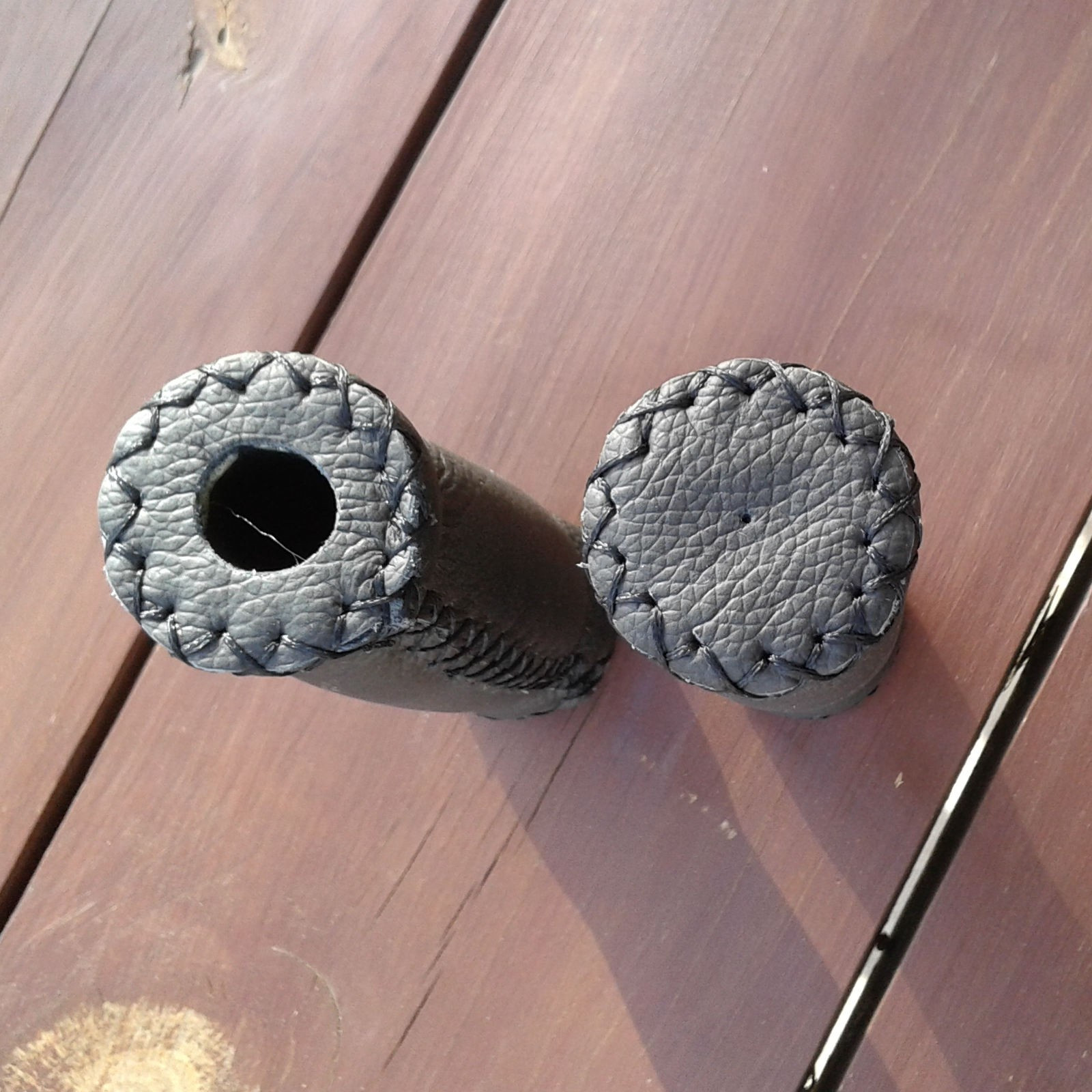 Bundle of Bicycle Classic Coil Spring saddle and real leather handlebar ...