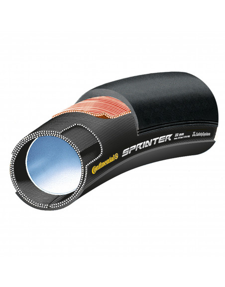 CONTINENTAL Tubular Bicycle Tire Sprinter - 28” Dimension: ø 22 mm