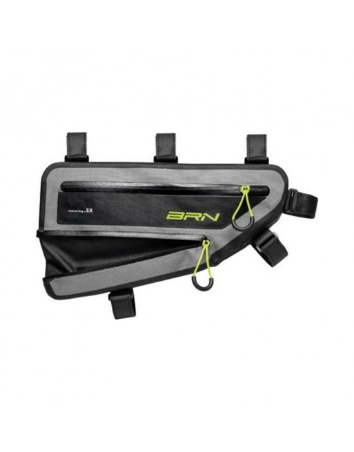 NOMAD EXTENDABLE BICYCLE FRAME BAG – GREY