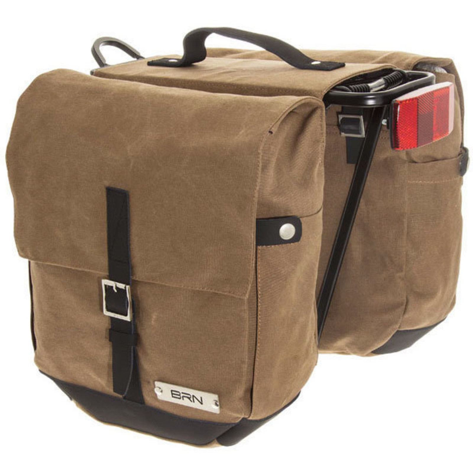 BRN RIDER CANVAS BICYCLE PANNIERS HONEY WATERPROOF