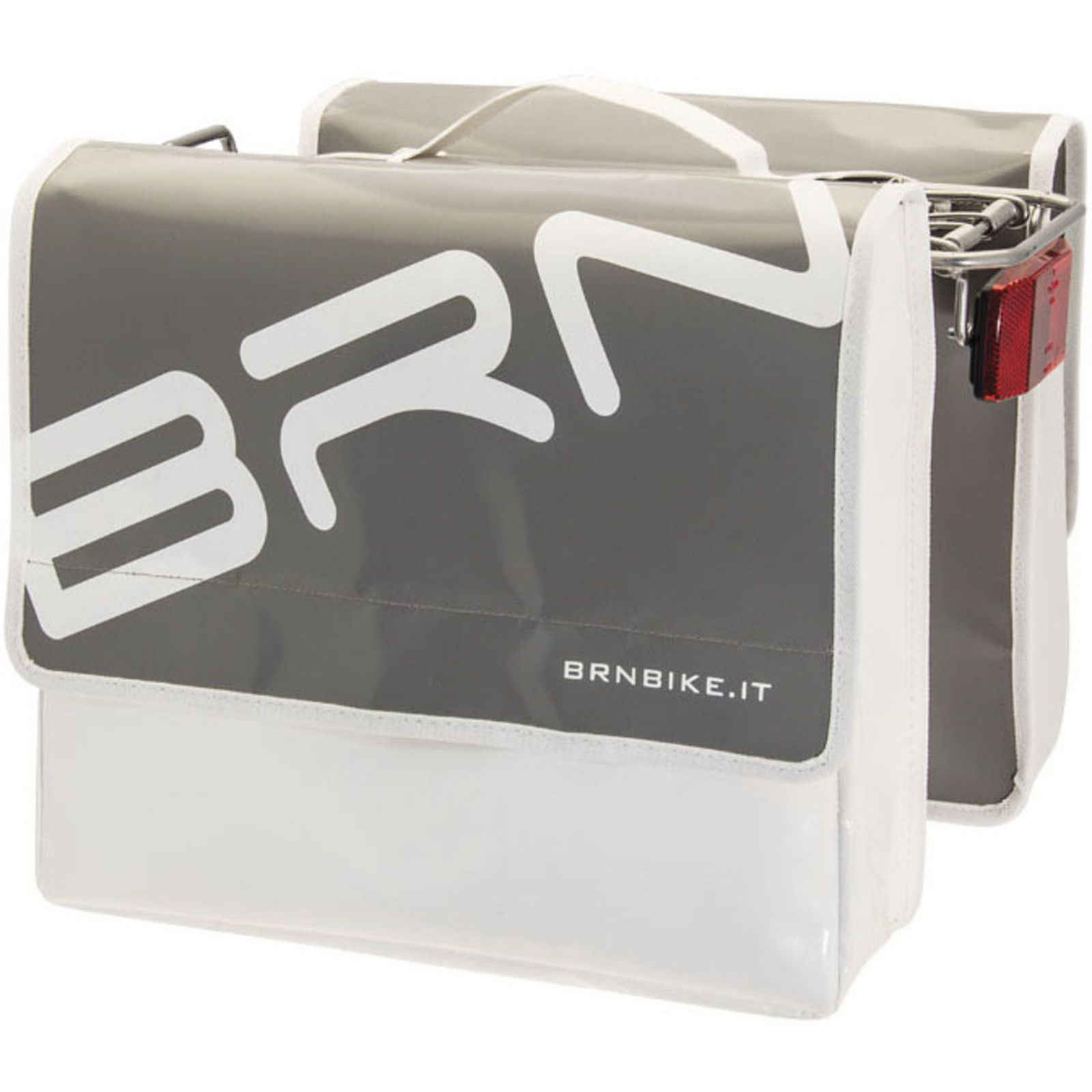 BRN TRUCK WATERPROOF BICYCLE DOUBLE PANNIERS GREY