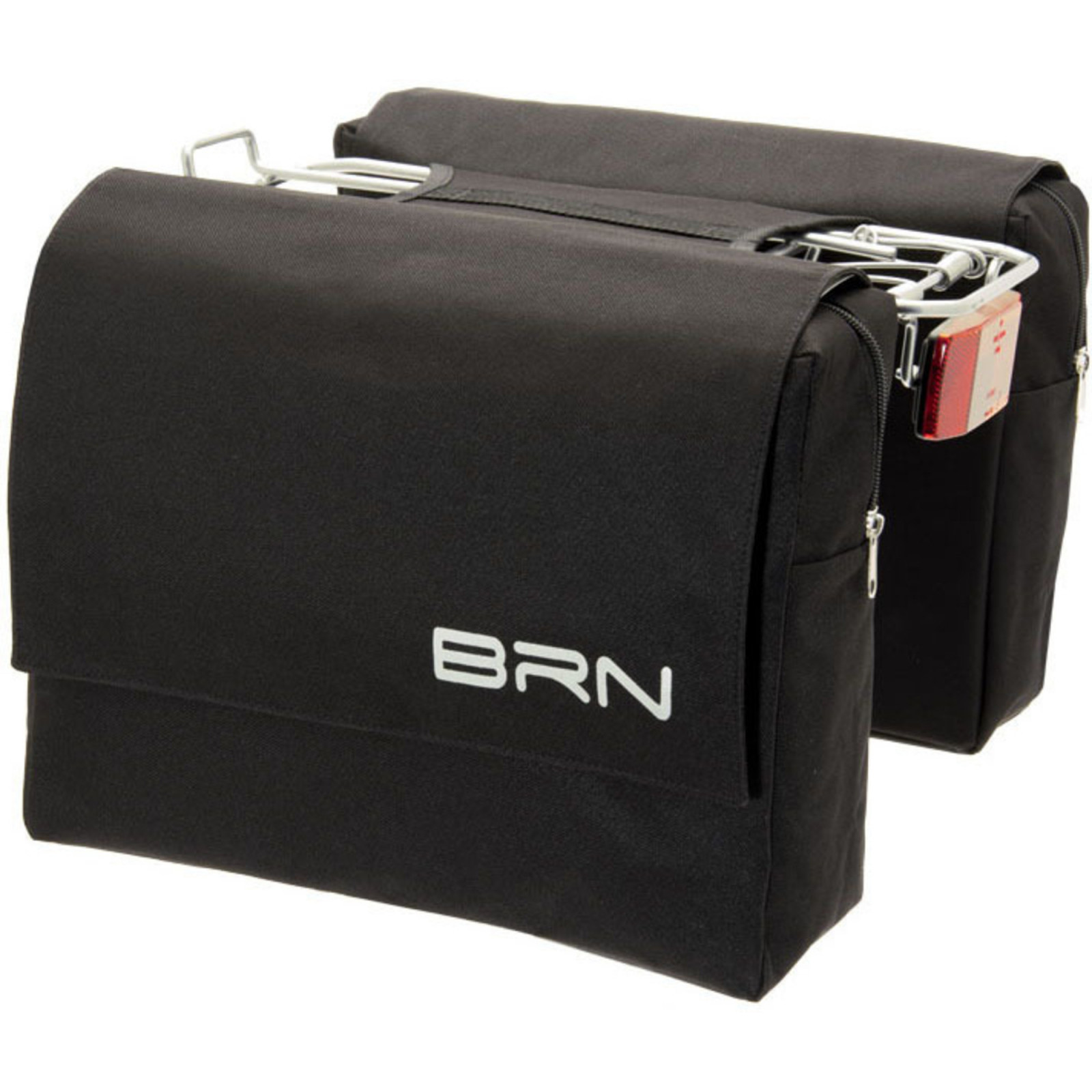 CLASSIC DOUBLE BICYCLE PANNIERS BRN TRENDY BLACK